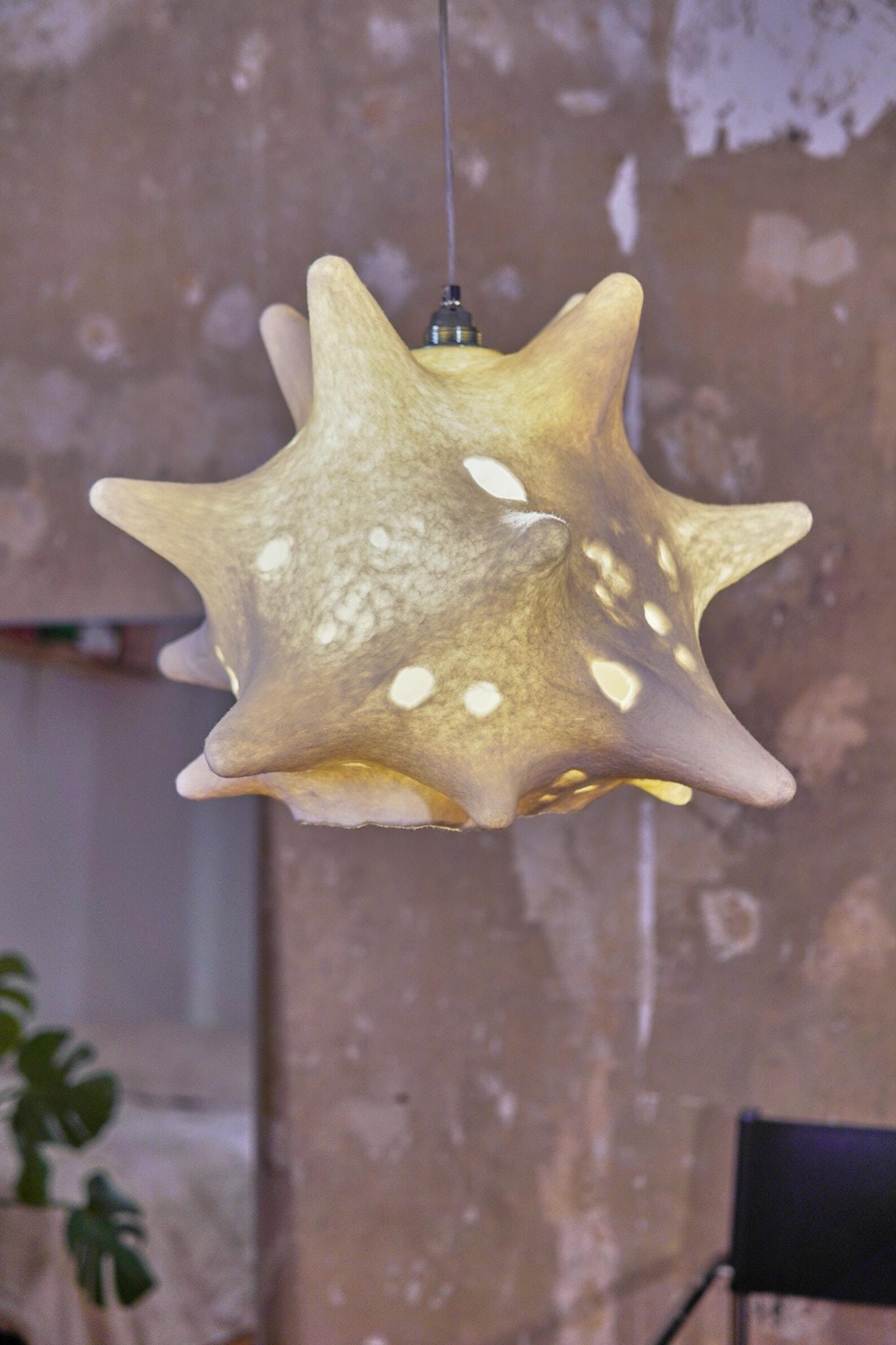 Original Big Felted Lampshade - B612 Gruyère Model Filzlicht - Etsy