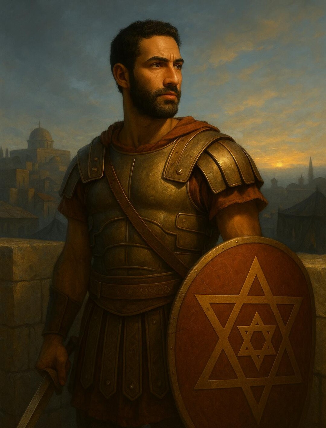 Jewish Roman Male Warrior 1 | Digital Art Print | Historical Fantasy ...
