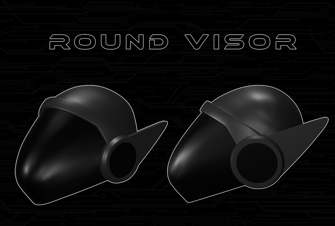 Round Protogen Visor - Etsy