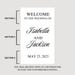 Personalized Wedding Welcome Sign Vinyl Decal: Mirror, Acrylic ...