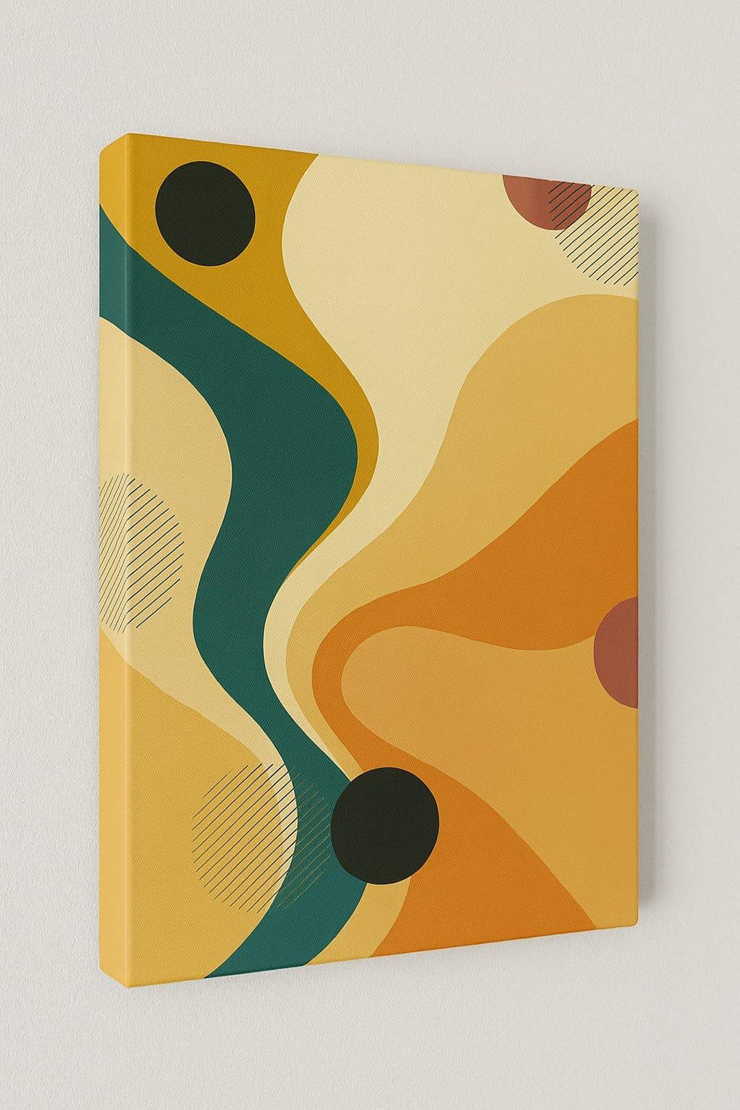 Neutral Abstract Wall Art -modern Minimalist Home Decor for Living Room ...