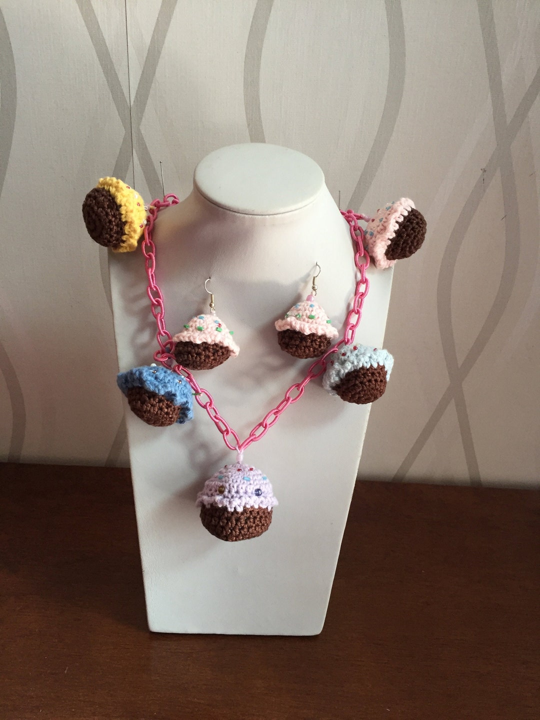 Amigurumi Crochet Necklace ,muffin Crochet Necklace,hippie Necklace ...
