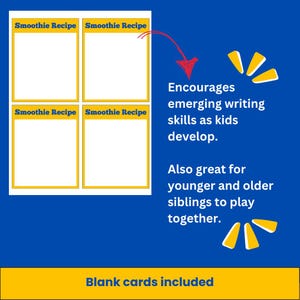 Make a Smoothie, Preschool Math Center, Numbers 1-5, Number Recognition ...