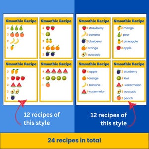 Make a Smoothie, Preschool Math Center, Numbers 1-5, Number Recognition ...