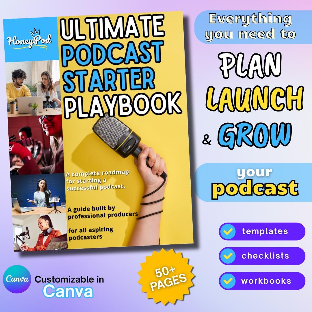 Podcast Starter Kit | Launch Guide | Podcast Planner | Monetization ...