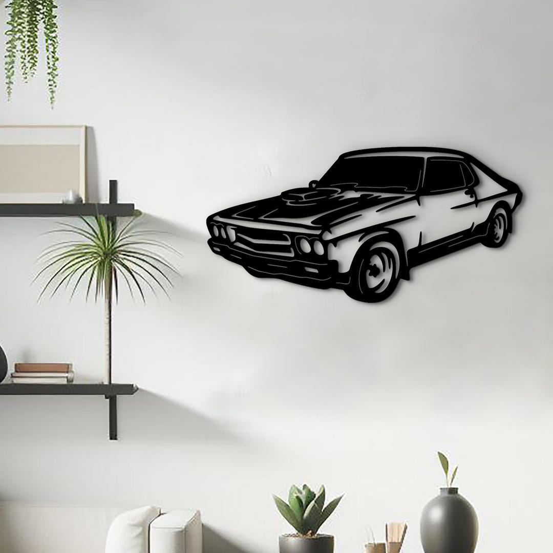 Fast Car Wooden Wall Art – MDF Car Wall Decor for Room | Gift for Him ...
