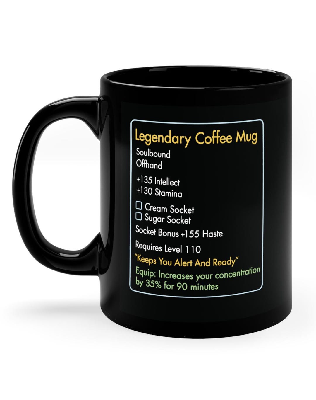 Legendary Level 110 Gamer Coffee Mug – Funny Gaming Coffee Cup – Video ...