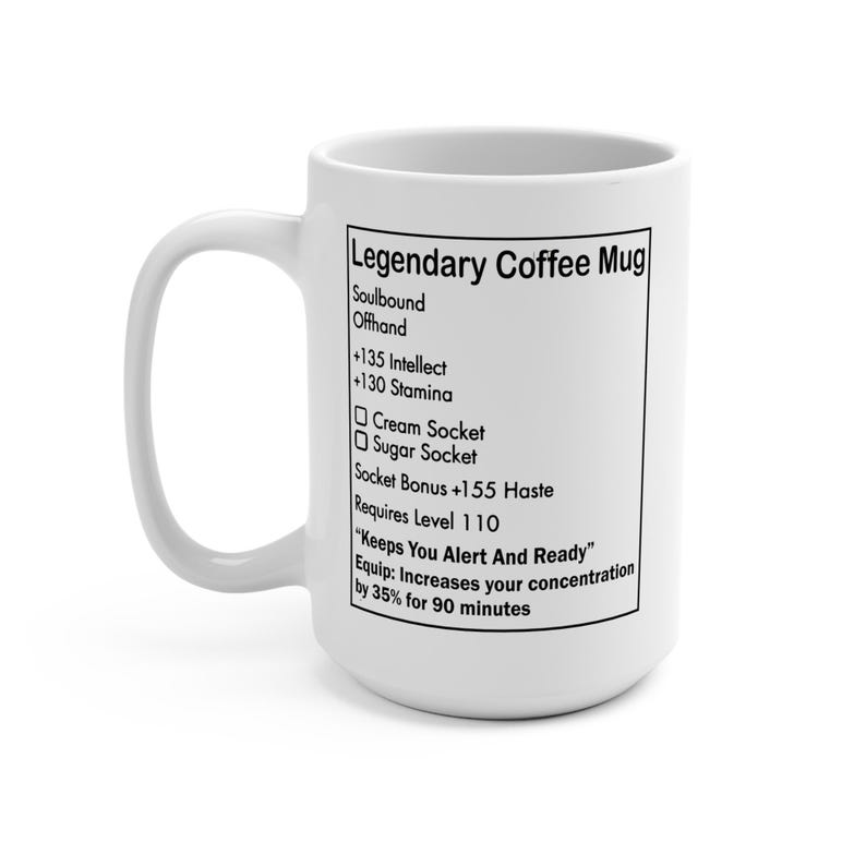 Legendary Level 110 Gamer Coffee Mug – Funny Gaming Coffee Cup – Video ...