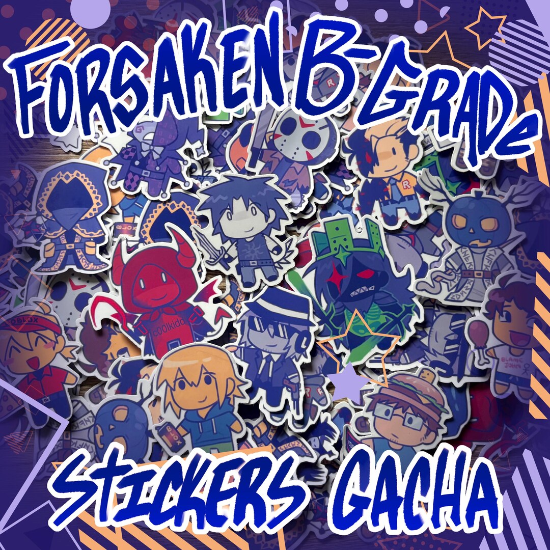 B-GRADE GACHA Roblox Forsaken Glossy Vinyl Stickers 5pcs - Etsy Canada