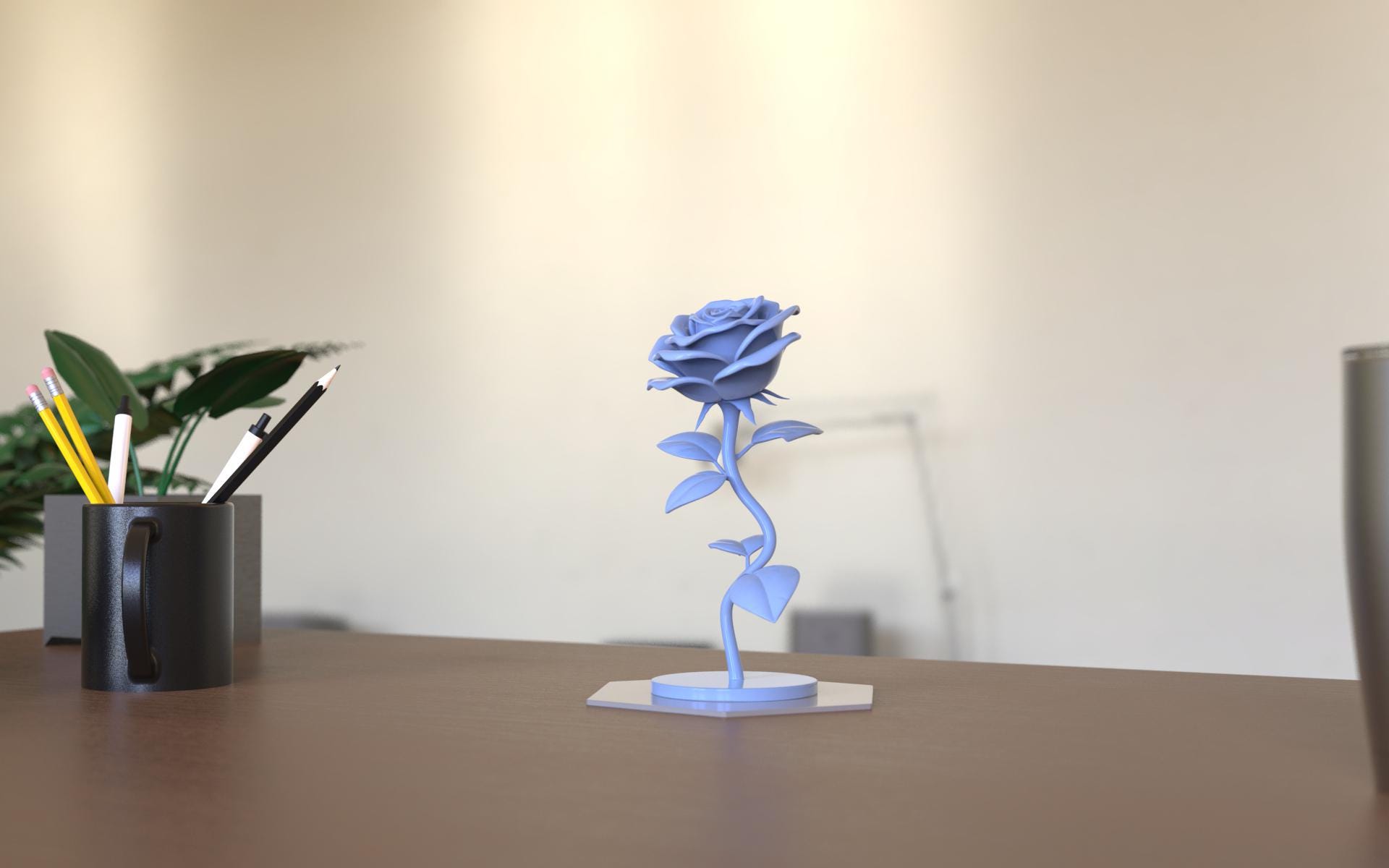 Flower 3D Printable Rose, Home or Gift, Rose STL Digital File, Gift for ...