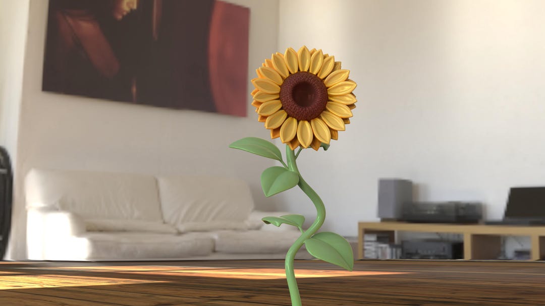 Flower 3D Printable Sunflower, Home or Gift, Sunflower STL Digital File ...