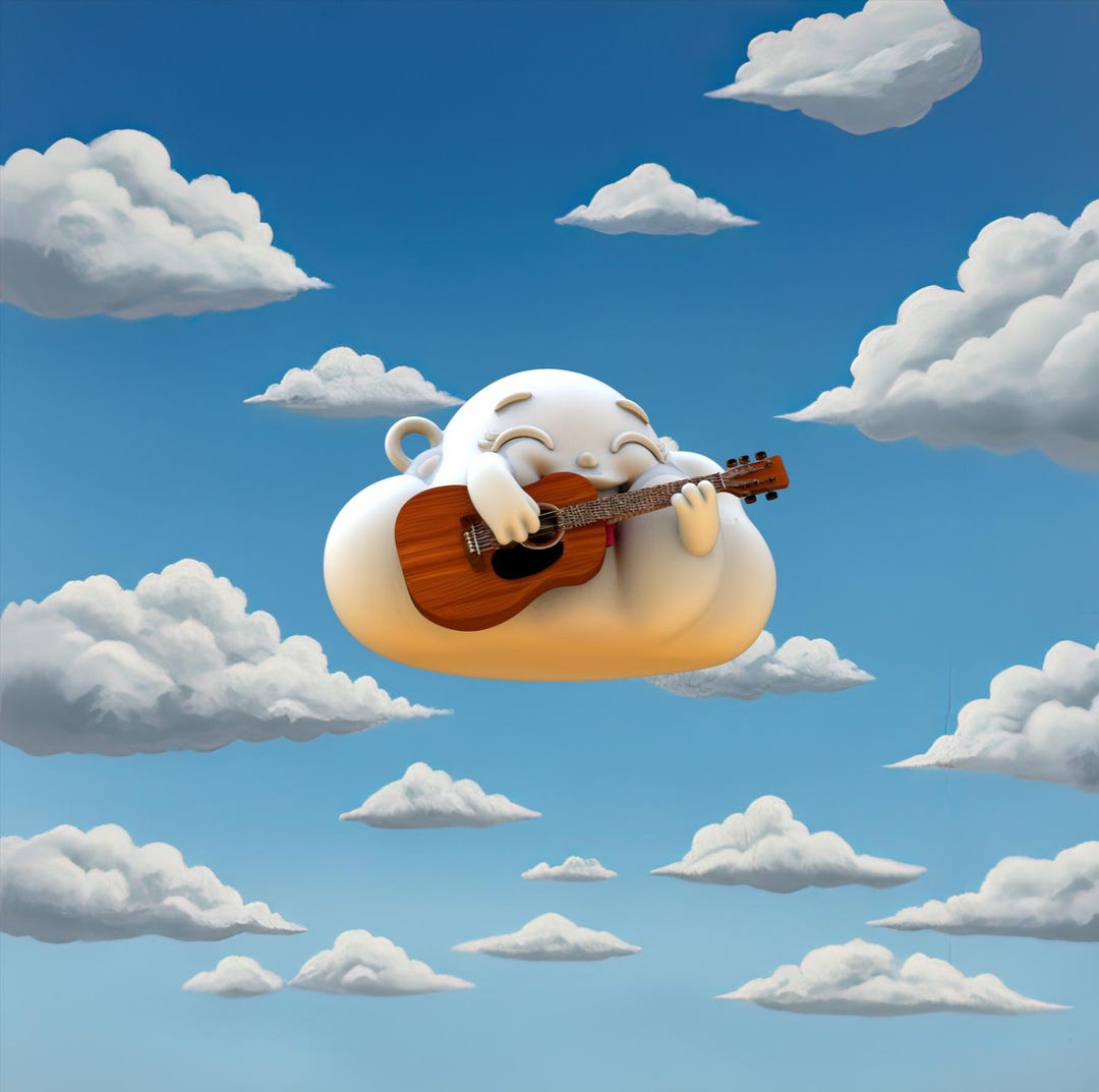 Guitarist Cloud Model, 3D Thunder Keychain (digital Download) - Etsy