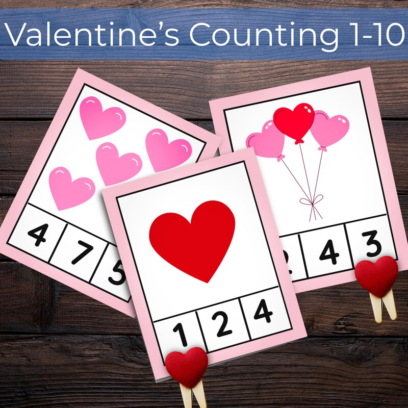Count and Clip Cards - Etsy
