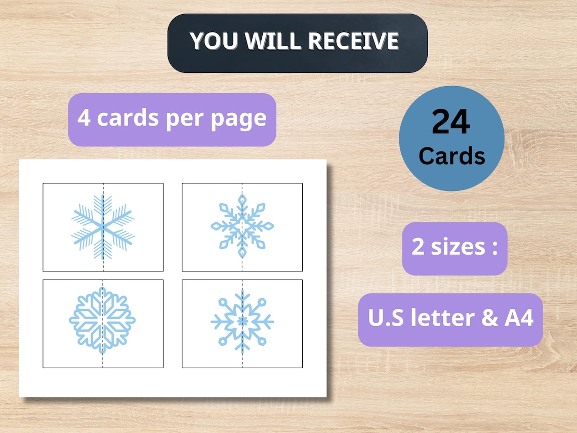 Snowflake Matching Activity for Toddlers | Winter Montessori Puzzle ...