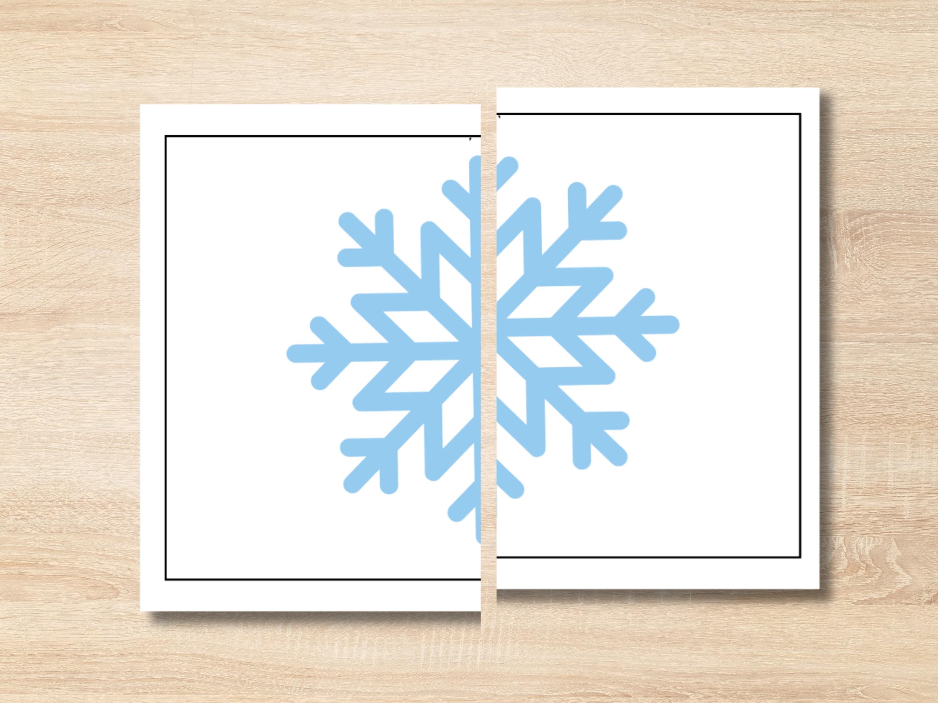 Snowflake Matching Activity for Toddlers | Winter Montessori Puzzle ...