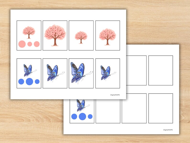 Spring Size Sorting Printable for Preschool | Montessori Math Activity ...
