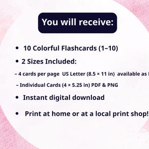 Number Flashcards 1 to 10, Printable Counting Cards for Toddlers and ...