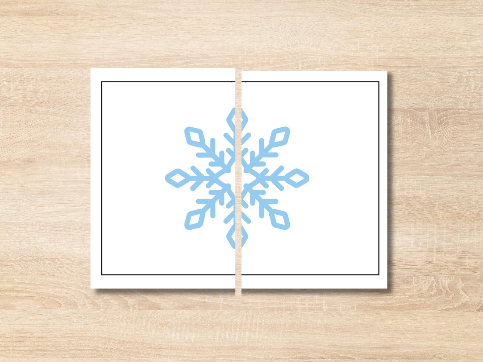 Snowflake Matching Activity for Toddlers | Winter Montessori Puzzle ...