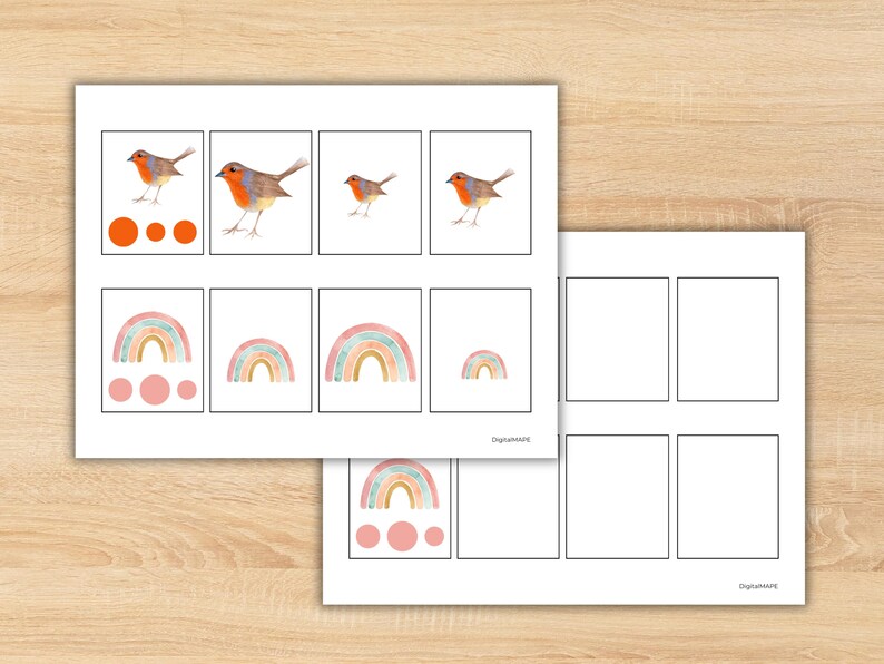 Spring Size Sorting Printable for Preschool | Montessori Math Activity ...