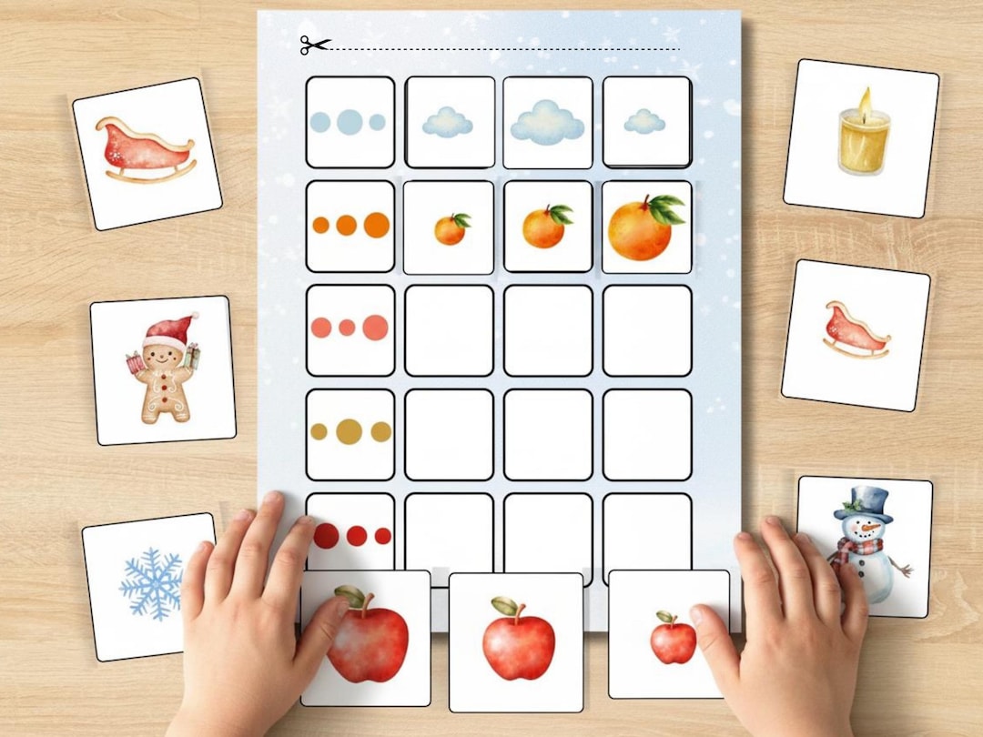 Winter Size Sorting Activity | Montessori Math Sort-by-size | Printable ...