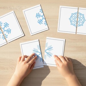 Snowflake Matching Activity for Toddlers | Winter Montessori Puzzle ...