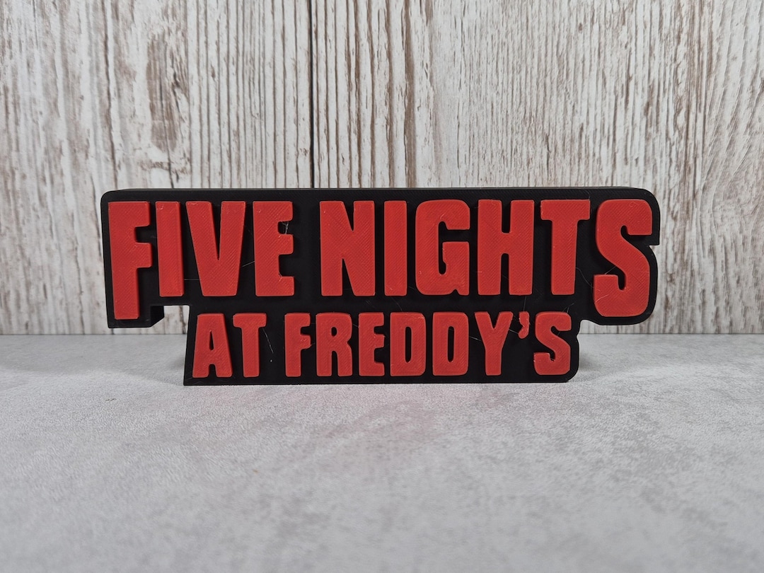 FNAF | Five Nights at Freddy's 3D Printed Desk Sign – Custom Gamer ...