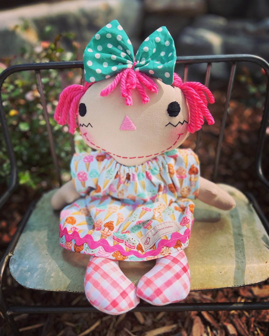 Traditional Rag Doll, Classic Rag Doll, Cloth Doll, Handmade Doll, Soft ...