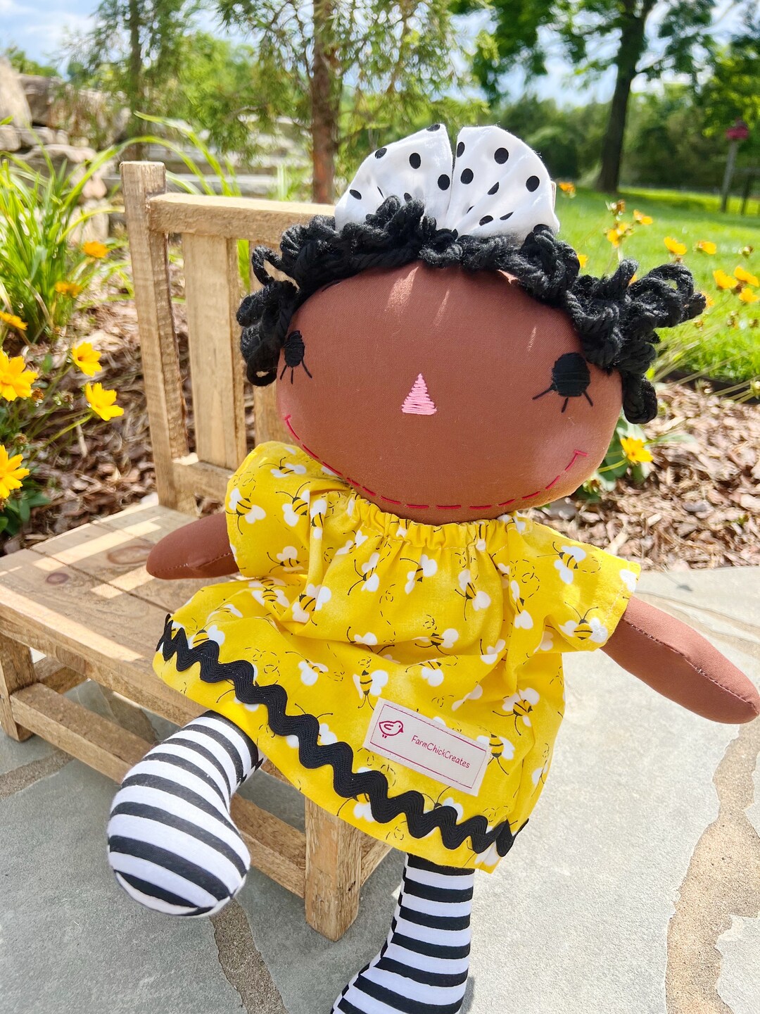 Traditional Rag Doll, Classic Rag Doll, Raggedy Doll, Black Doll, Black ...