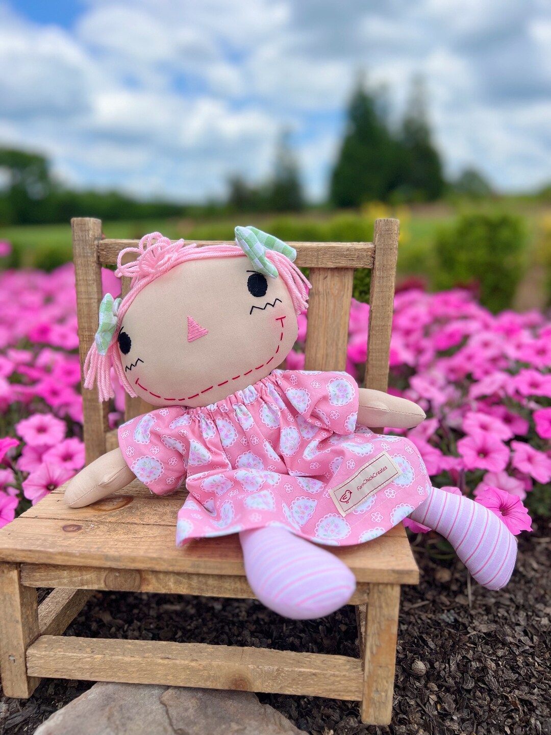 Traditional Rag Doll, Classic Rag Doll, Cloth Doll, Handmade Doll, Soft ...