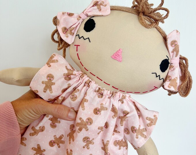 Traditional Rag Doll, Classic Rag Doll, Christmas Doll, Handmade Doll ...
