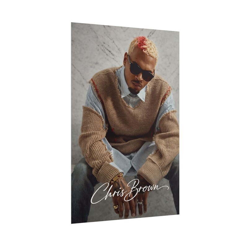 Chris Brown Poster Print | R&B Wall Art | Music Icon Decor | Celebrity ...