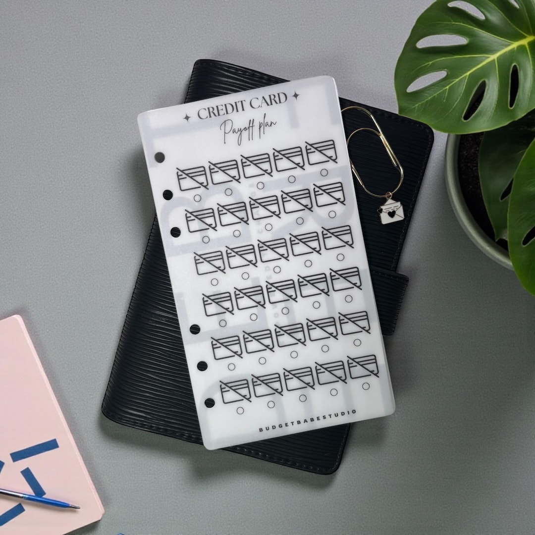 A6 Debt Payoff Set | Vellum Tracker, Budgeting | Cash Stuffing | the ...