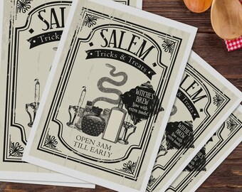Salem Birthday Card - Etsy