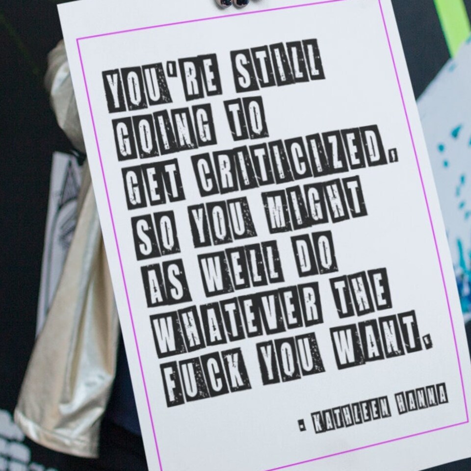 Riot Grrrl Poster | Indie Room Decor | Kathleen Hanna Quote | Bikini ...
