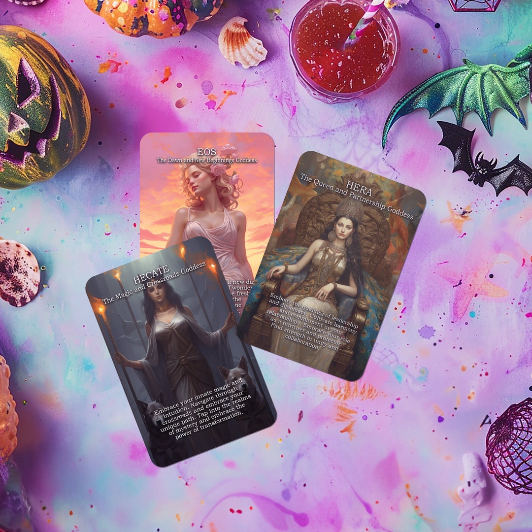 Greek Goddess Oracle Cards - Oracle Deck, 16 Card Deck, Affirmation ...