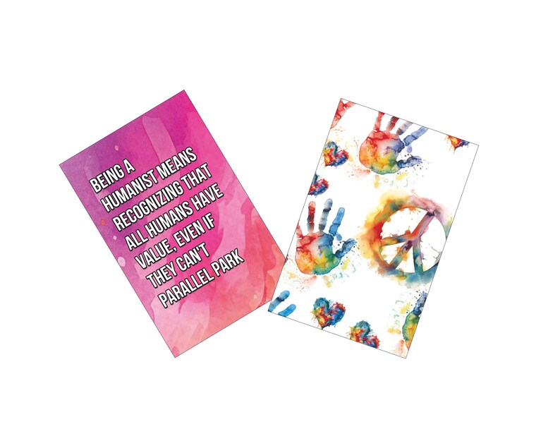 Funny Humanist Affirmation Cards Cards for Adults - Etsy