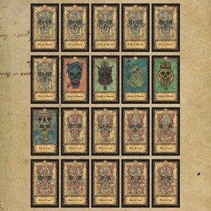 Tarot Deck Stickers for Journaling Tarot Card Reading - Etsy