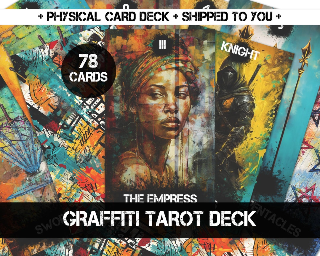 Graffiti Tarot Deck | Unique Tarot Cards | Tarot Card Set of 78 - Etsy UK