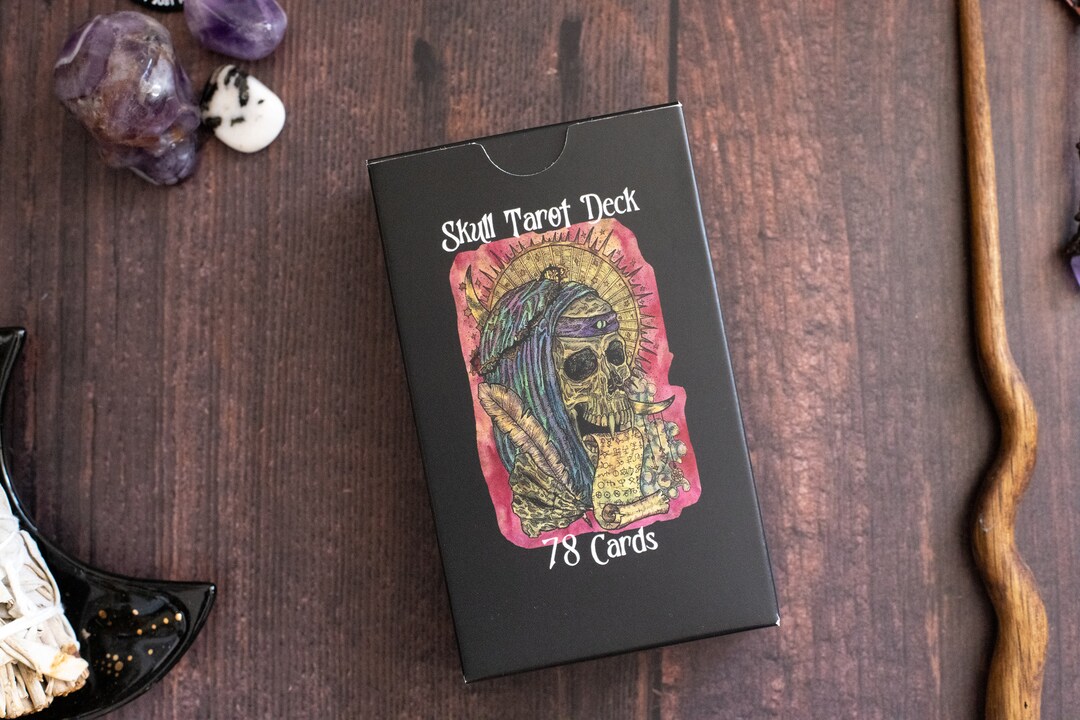 Skull Tarot Deck | Gothic Tarot Cards | Goth Tarot Card Set of 78 - Etsy