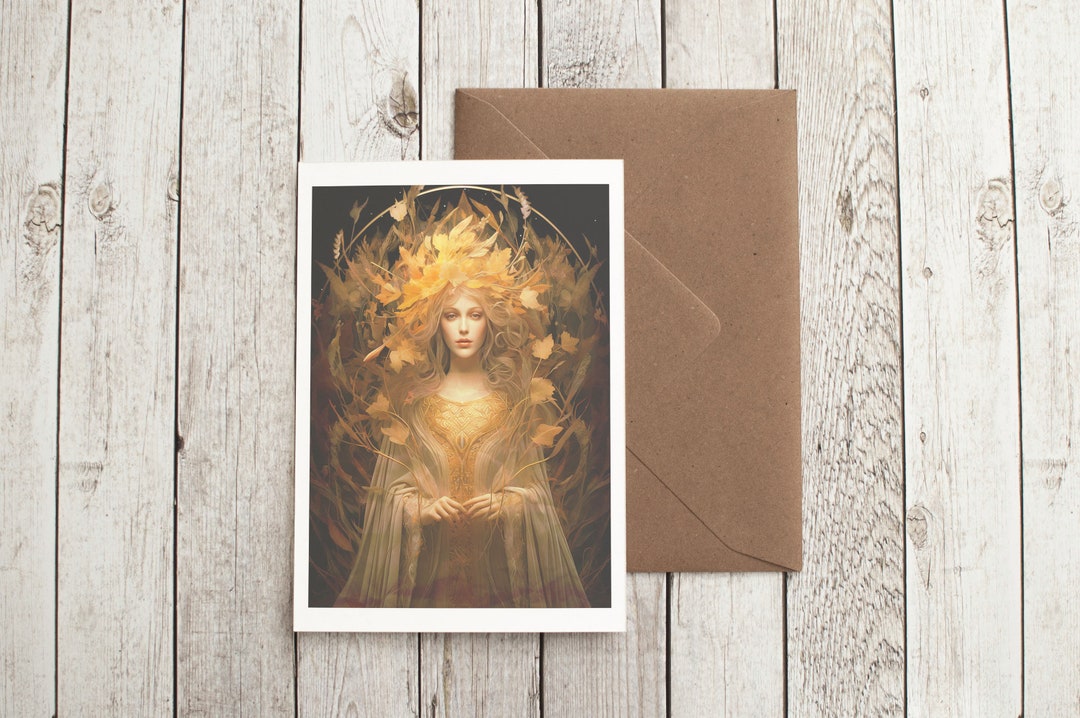 Goddess Greeting Card Wiccan Pagan Witch Birthday Card Celtic Spiritual Art Notecard - Etsy