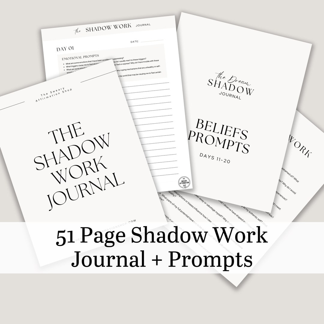 Shadow Work Journal Pages, Shadow Prompt Workbook, Enlightenment ...