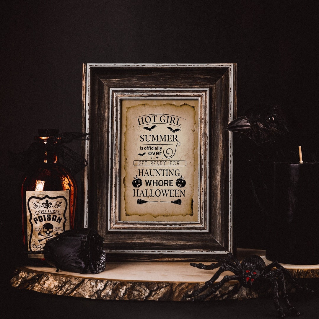 Gothic Hot Girl Summer - Dark Academia - Goth Unframed Giclee Print - Etsy