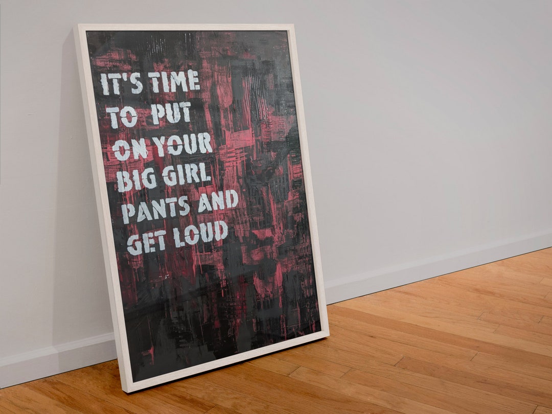 Riot Grrrl Poster Indie Room Decor Feminist Quote Punk Wall Art Grunge ...