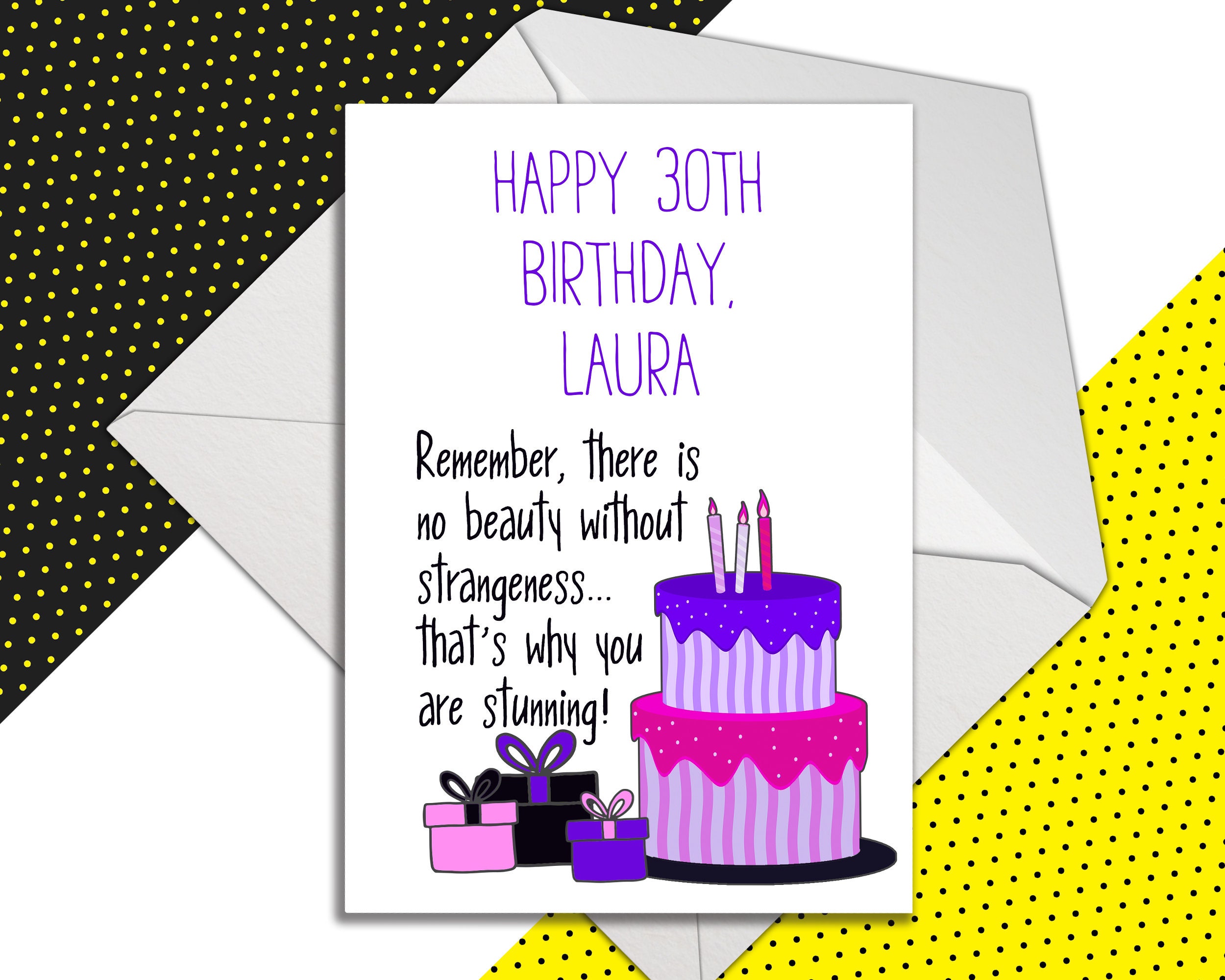 Funny 30th Birthday Card For Daughter Thirty Card For Goth Etsy funny-30th-birthday-card-for-daughter-thirty-card-for-goth-etsy