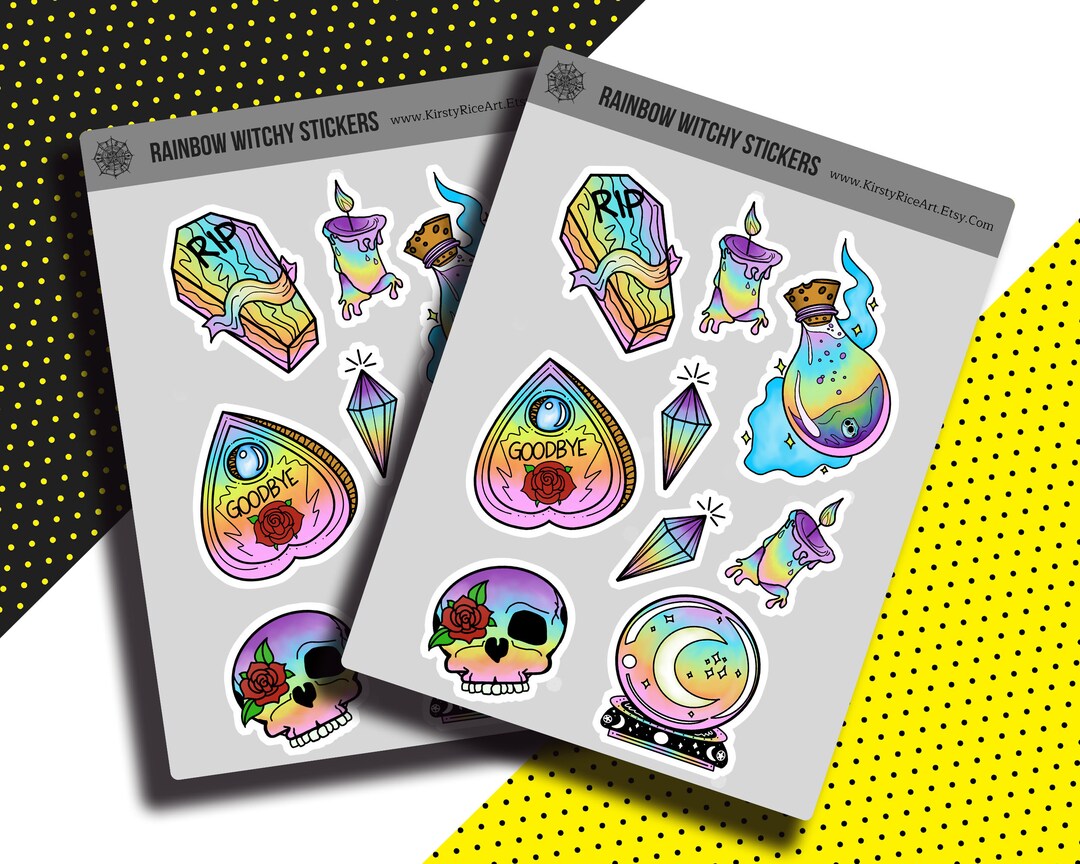 Pastel Goth Sticker Sheet - Etsy