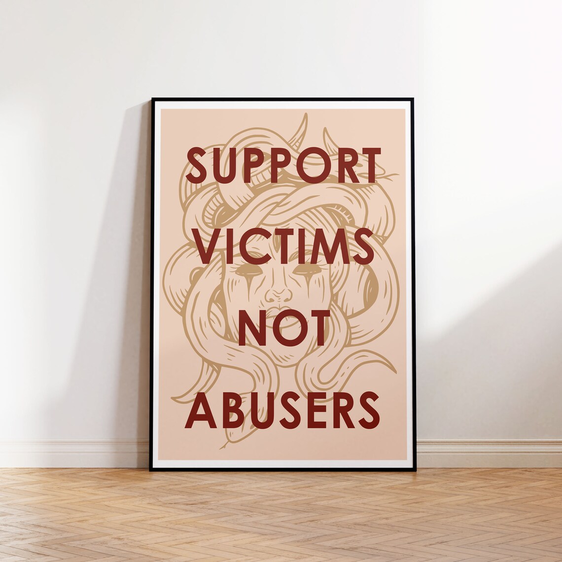 Dark Academia Art Print Medusa Decor Feminist Quote Poster - Etsy