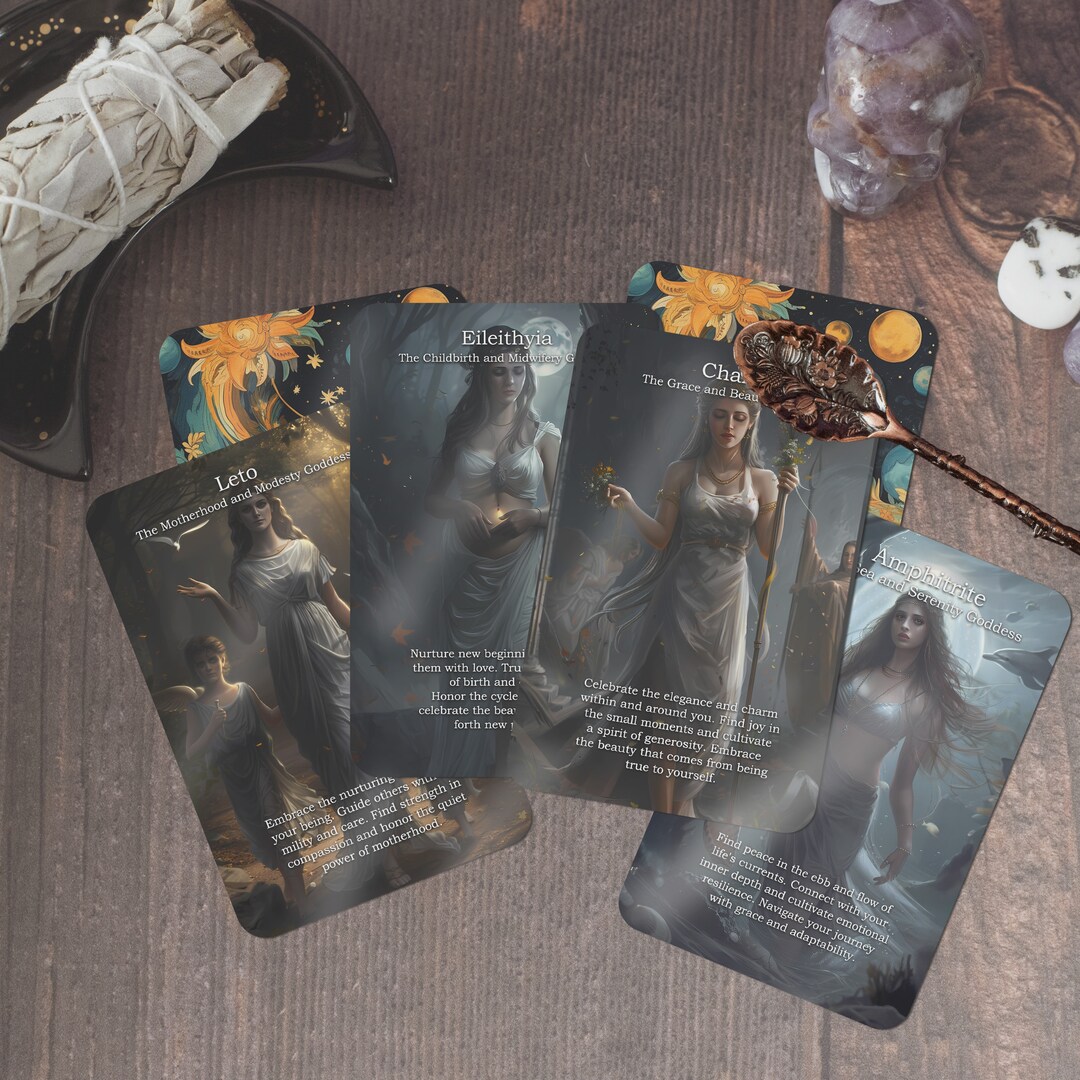 Greek Goddess Oracle Cards- NEW EXPANSION - Oracle Deck, 16 Card Deck ...