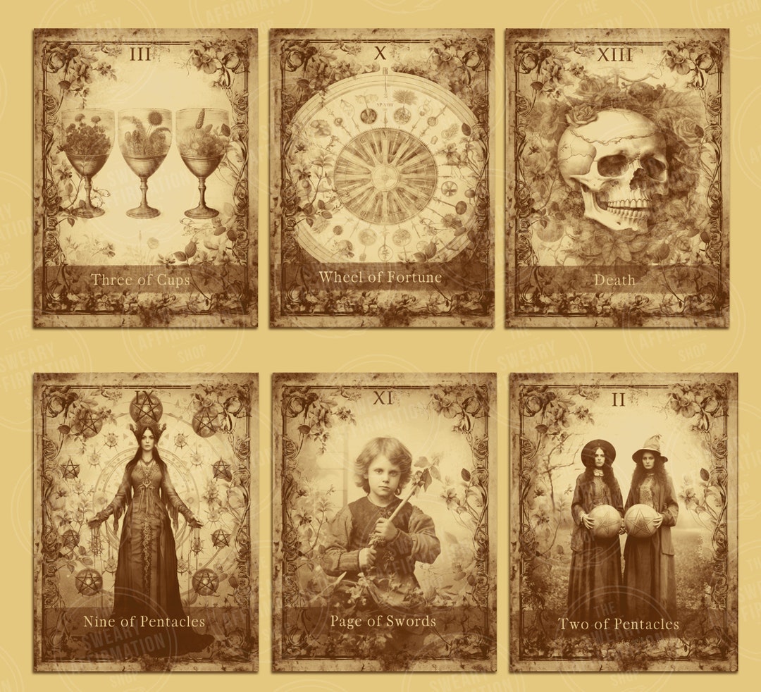 Tarot Card Deck , Tarot Cards, Full Tarot Set of 78, Tarot Cards for ...