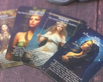 Greek Goddess Mini Oracle Cards Oracle Deck, 16 Card Deck, Affirmation ...