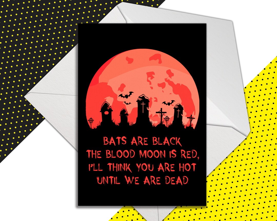 Funny Goth Love Card, Gothic Humour Valentines Day Cards, Until I Am ...